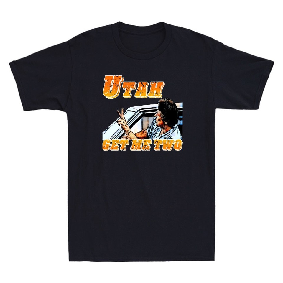 Utah Get Me Two Funny Pattern Humor Saying Vintage Men's Short Sleeve T ...