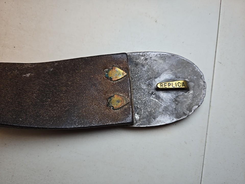 Reproduction Civil War Confederate Officers Leather Belt w/CS Buckle | eBay