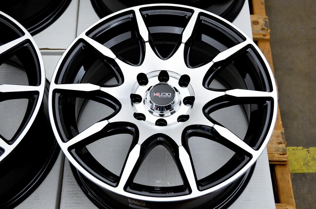 15" Black Wheels Rims 4 lugs Civic Accord Miata Cooper Scion xA xB ...
