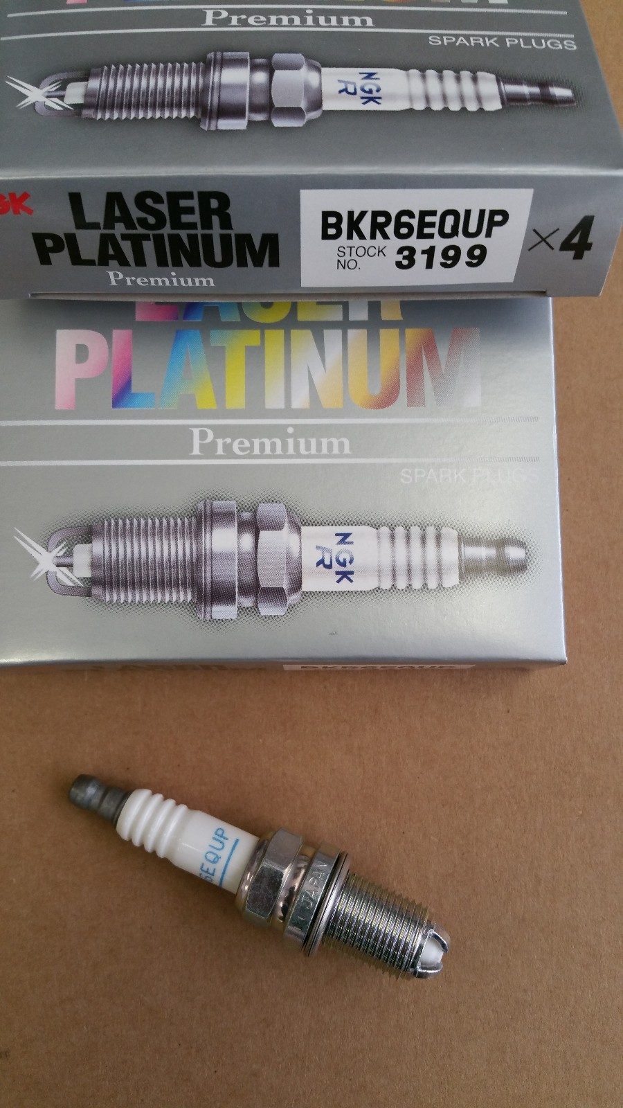 Set of 8 NGK 3199 Laser Platinum Spark Plugs BKR6EQUP | eBay