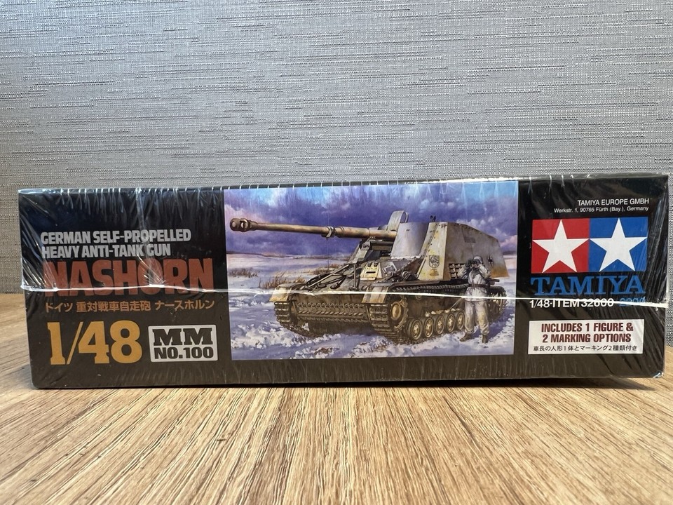 Tamiya 1/48 German Self-Propelled Heavy AT Gun Nashorn Plastic Model ...