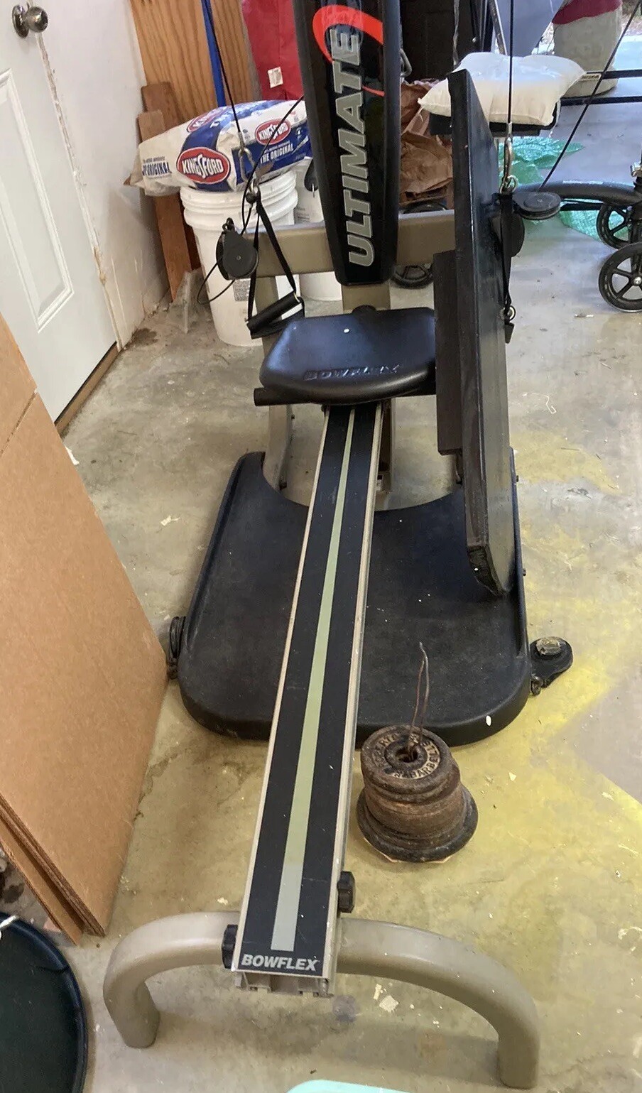 Bowflex Ultimate Home Gym w/ Incline Bench Backrest, Weights. LOCAL ...