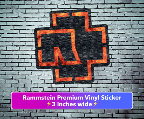 RAMMSTEIN Premium Decal Sticker 3 in Car Window Window RV Laptop FREE ...