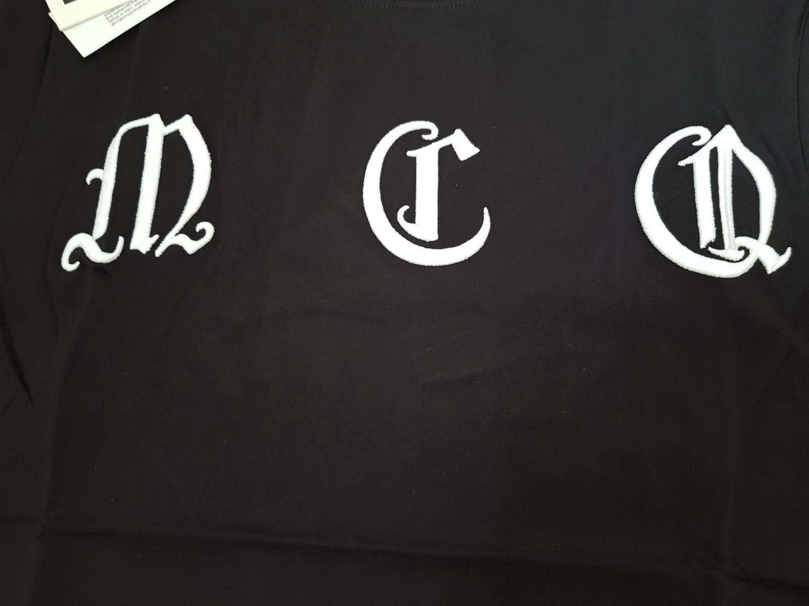 MCQ EMBROIDERED BLACK T-SHIRT ALEXANDER MCQUEEN BRAND NEW AND TAGGED ...