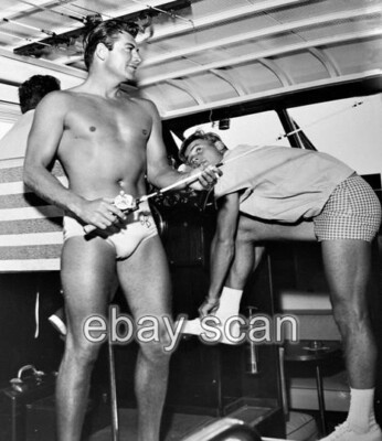 JOHN BROMFIELD TAB HUNTER BARECHESTED BEEFCAKE 8X10 PHOTO 38 | eBay