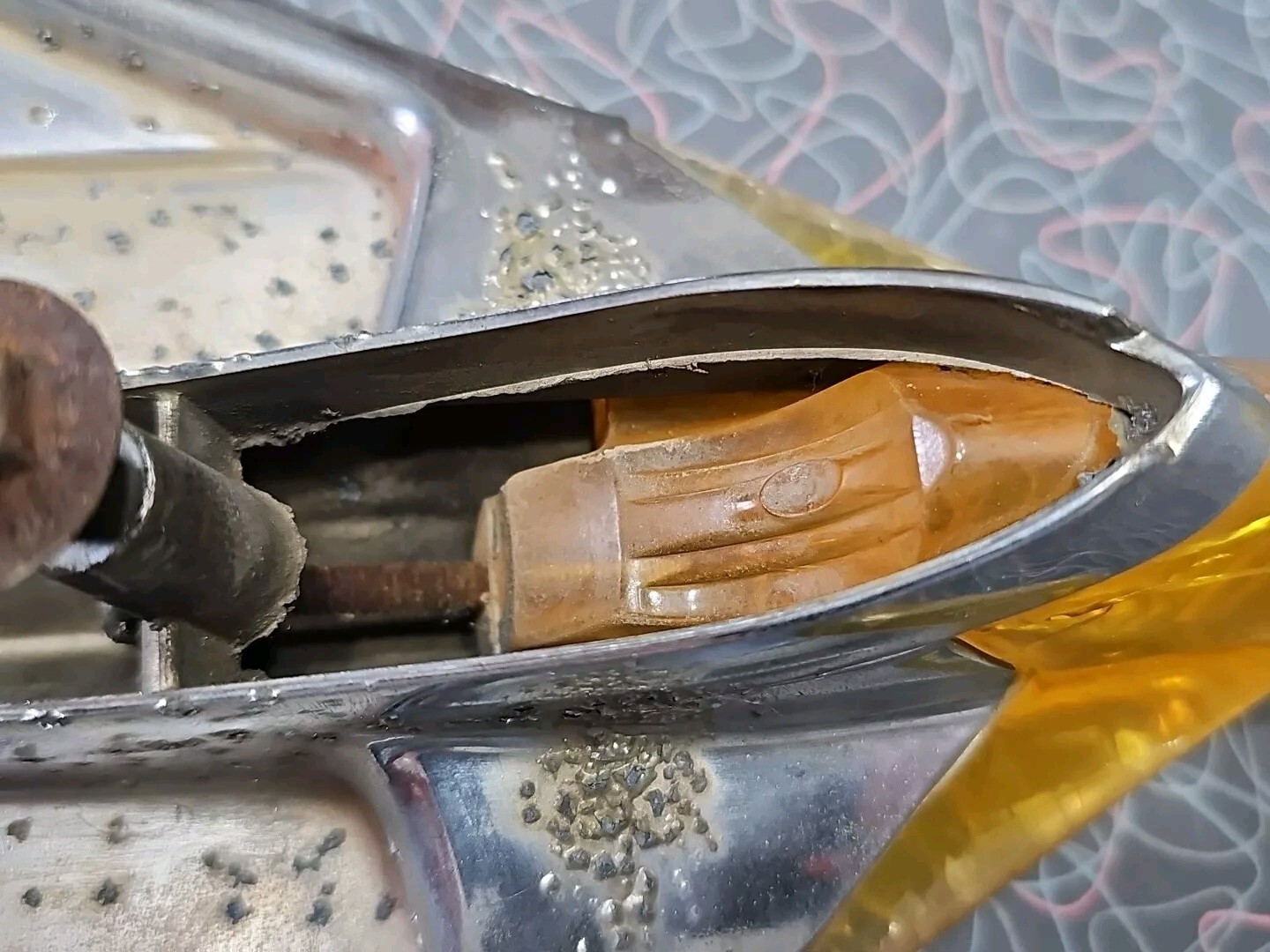 1954 Pontiac chieftain hood ornament Emblem Flying Indian Chief Jet ...