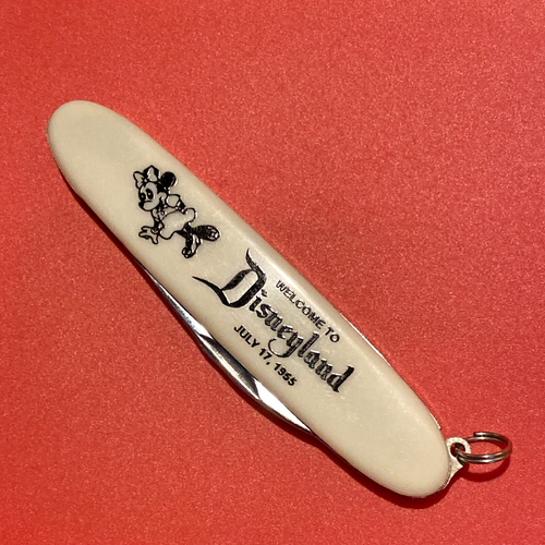 Vintage Disneyland Opening Day Pocket Knife July 17, 1955 Minnie Mouse ...