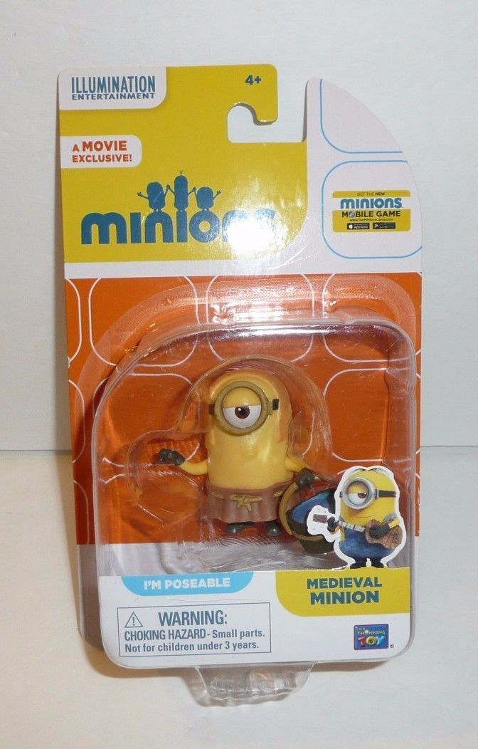 Minions Medieval Minion Action Figure w/ Bucket of Water Cute Movie ...