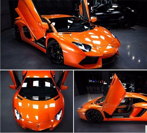 Entire Car Wrap Glossy Candy Metallic Gloss Vinyl Film Vehicle Graphics ...