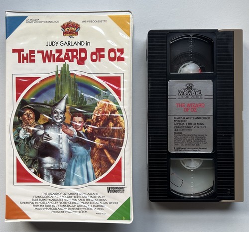 The Wizard of Oz (VHS, 1985, MGM Clamshell) Judy Garland - Viddy-Oh ...