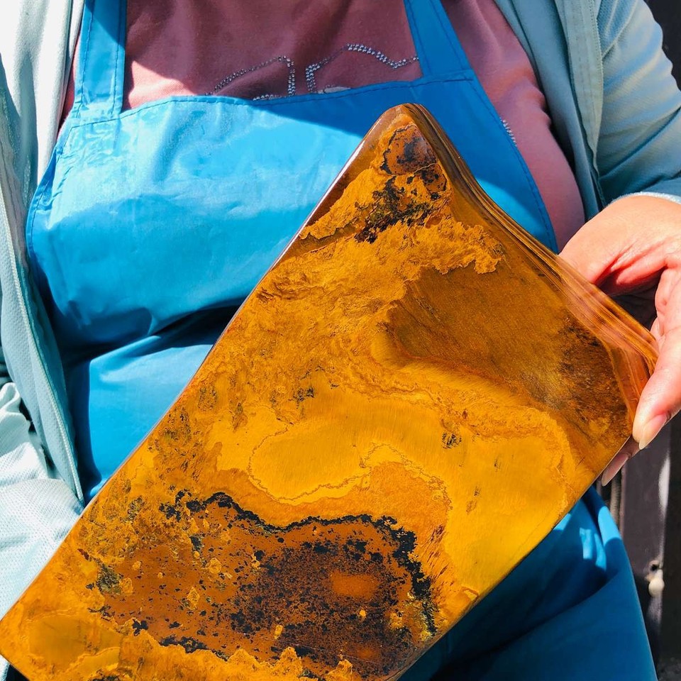 8.07LB Natural Crystal Sphere Rare Tiger's Eye Jasper Crystal Healing ...