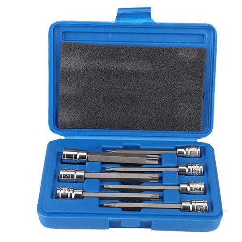 Car 7Pcs 3/8inch Drive Extra Long Torx Star Bit Socket Set ...