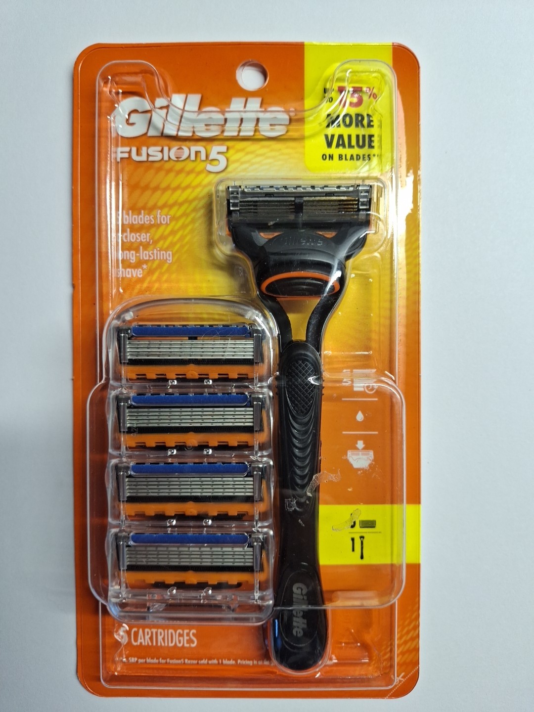 New Gillette Fusion 5. 1 Razor & 5 Cartridges | eBay
