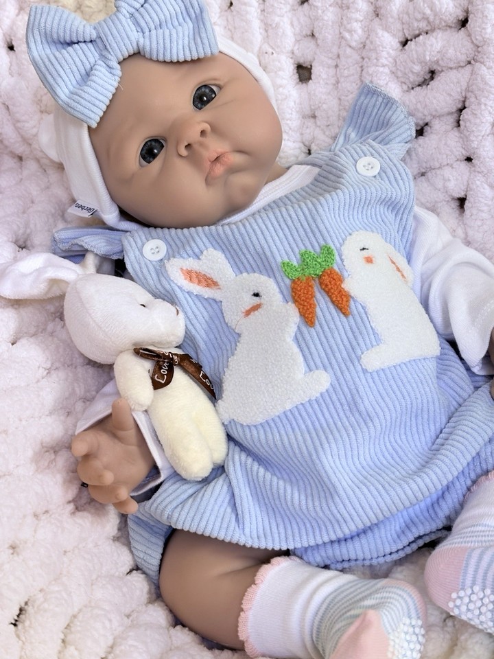 Full Body Silicone Reborn Baby Girl Doll 7lbs Soft Floppy 19” Lifelike ...