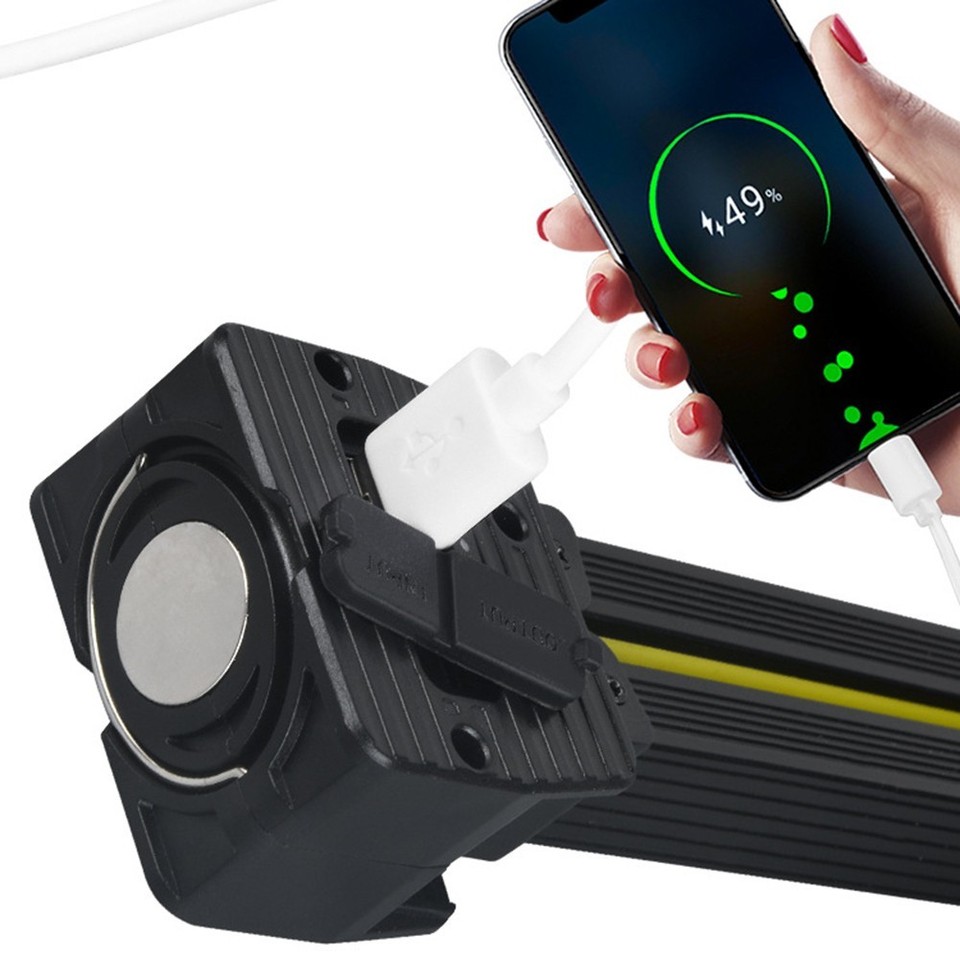 Gym LED Work Light with 7 Gear Dimming Portable Flashlight and Hanging ...