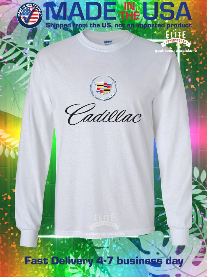 Cadillac Racing CTS-V Car Logo USA Men's Long Sleeve T-Shirt American ...