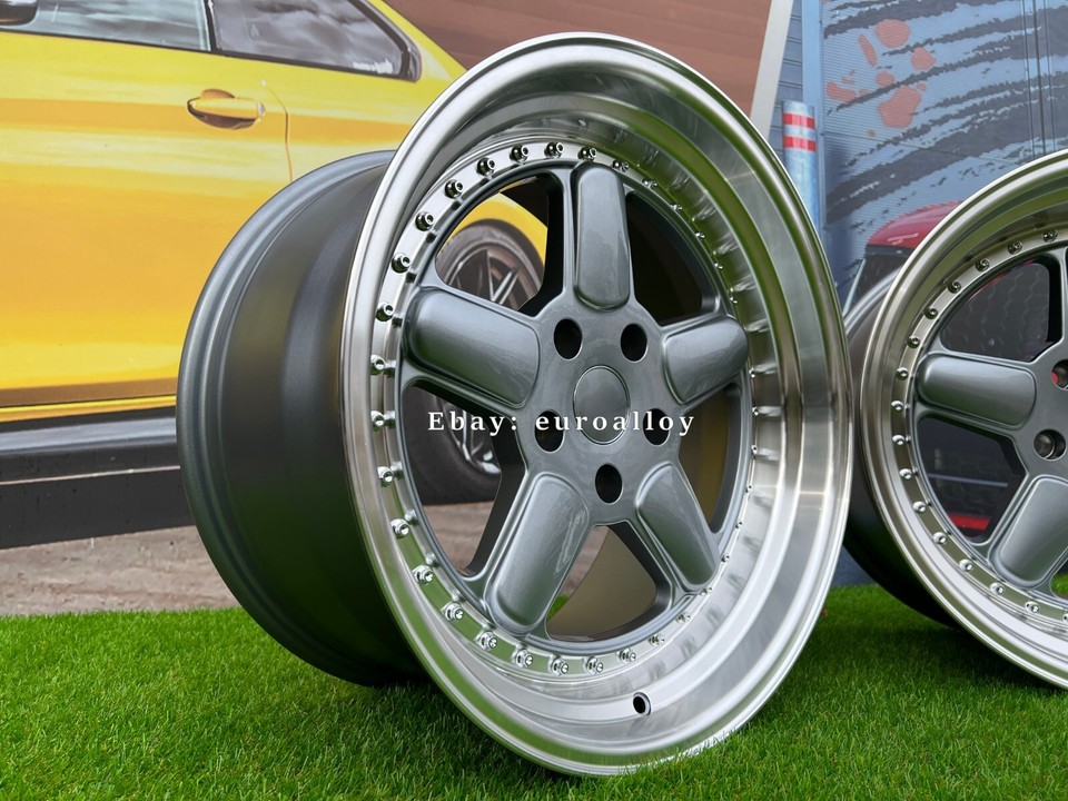 4 x 18" RH XD AC SCHNITZER 5x120 style DEEP DISH rims for BMW E60 E38 ...