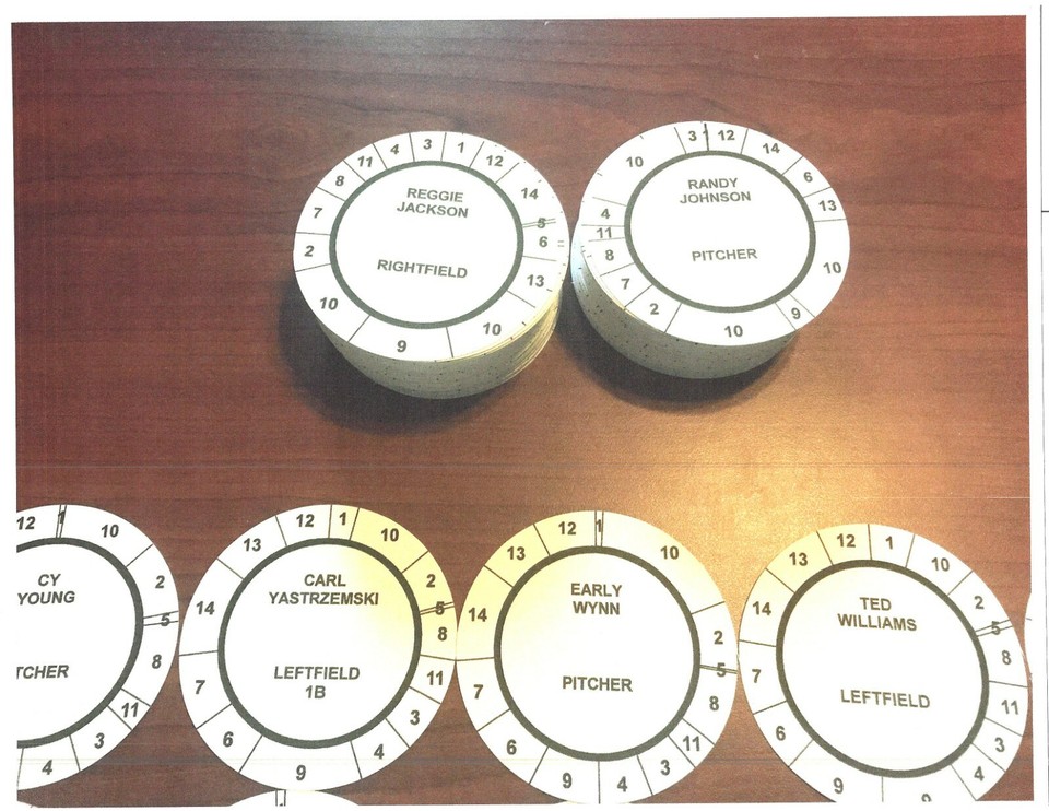 HALL OF FAME Cadaco All-Star Baseball (279 PRE-CUT Discs) | eBay