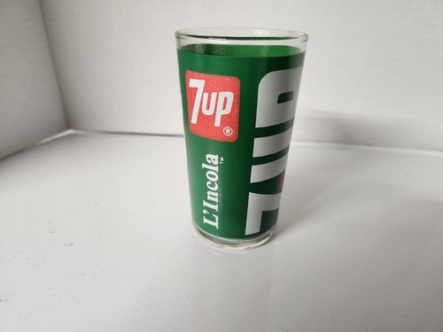 Vintage 7 UP Glass -GREEN THE UNCOLA English & French | eBay