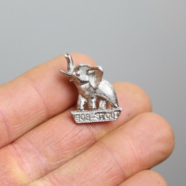 Vintage Bob Stout Elephant Baby Figural Pin Brooch Ci… - Gem