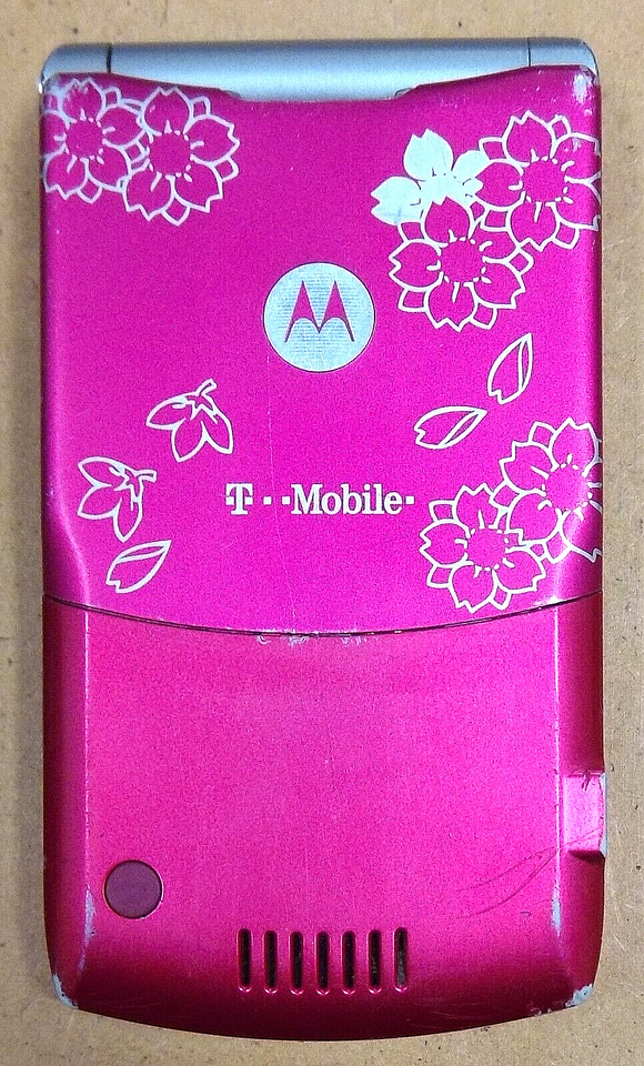 Motorola RAZR V3 - Pink Miami Ink Flower Tattoo (T-Mobile) Very Rare ...