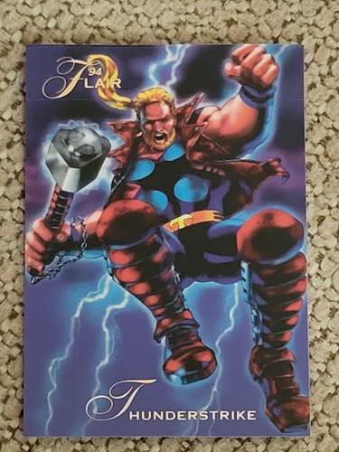 THUNDERSTRIKE 1994 Flair Marvel card #109 Thor Eric Masterson | eBay
