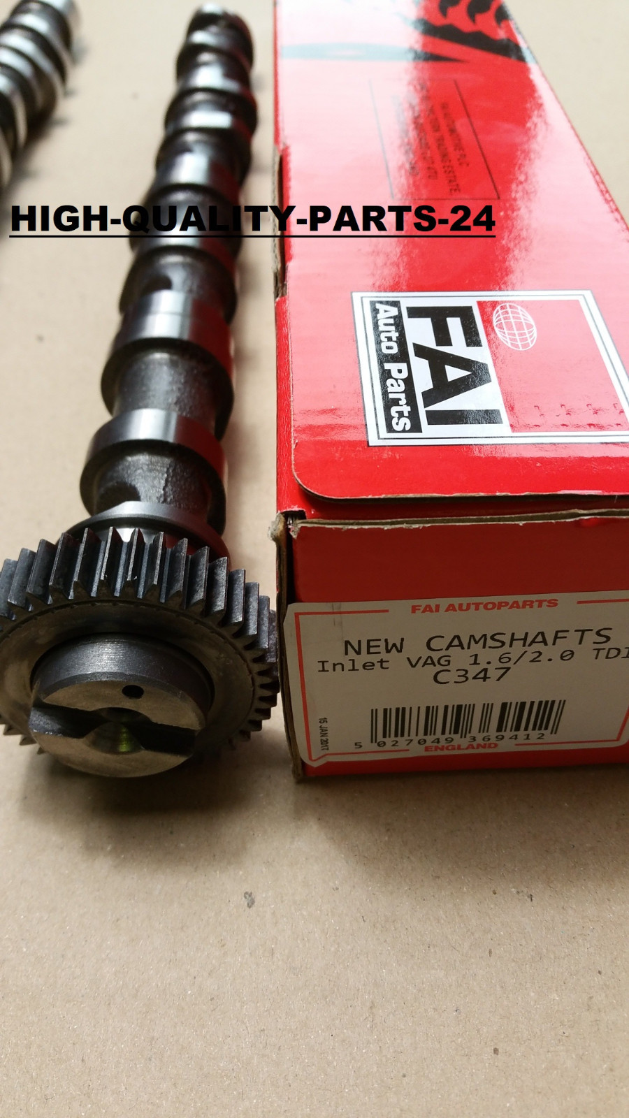 FAI CAMSHAFTS INLET & EXHAUST VW VOLKSWAGEN 1.6 2.0 TDI 03L109021E ...