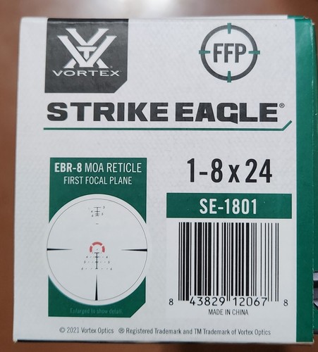 Vortex Strike Eagle 1-8x24mm FFP Rifle Scope USED | eBay