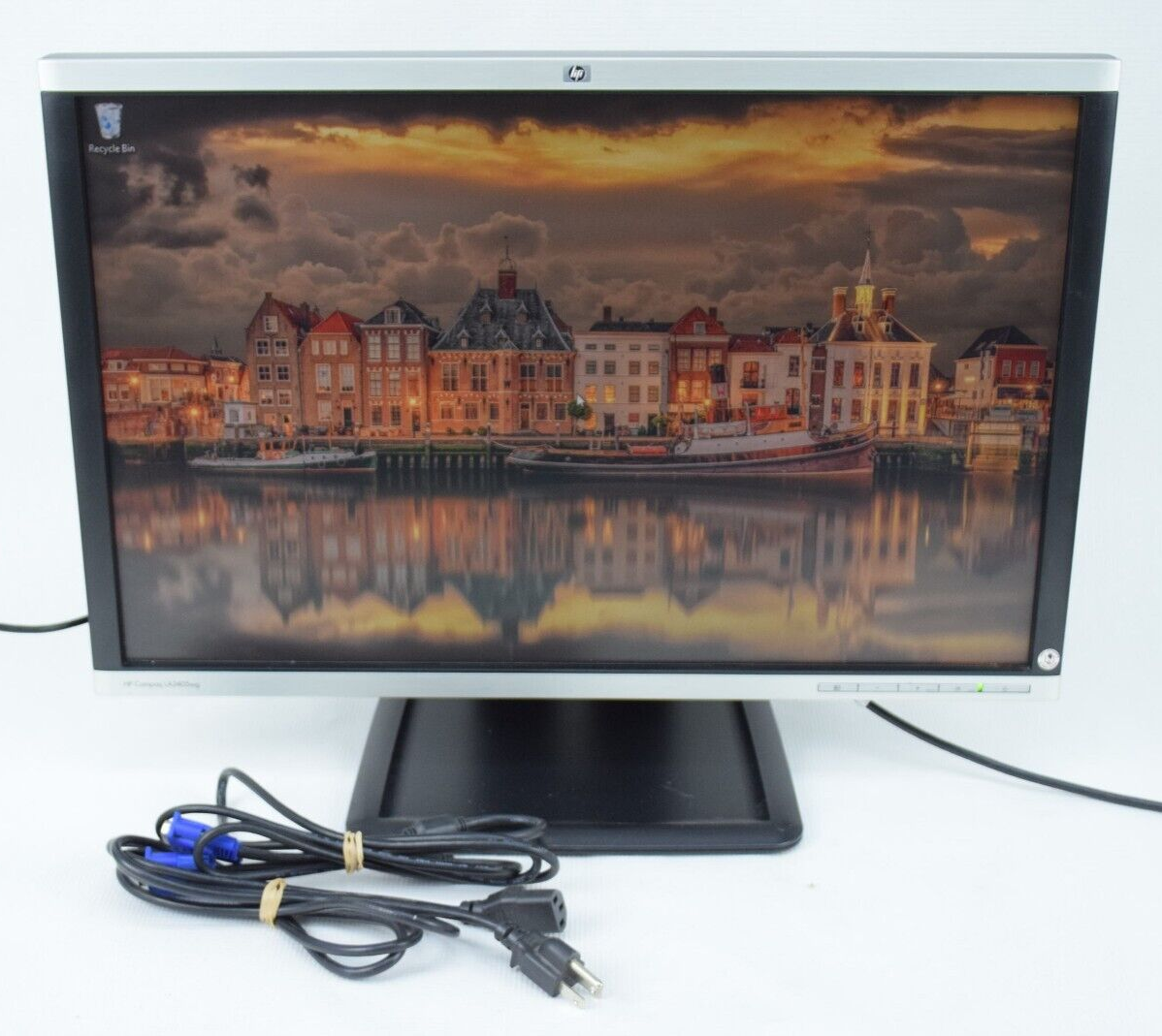 HP LA2405wg Compaq 24" LCD Monitor HSTND-2681-w DisplayPort DVI VGA ...