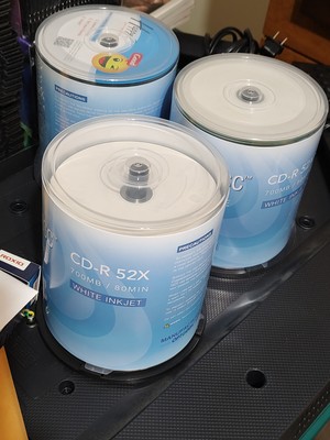 285 PlexDisc CD-R White Inkjet Hub Printable 52X 700 MB 80 Min Discs | eBay