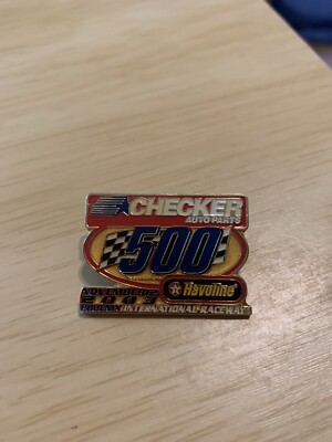 2003 CHECKER AUTO PARTS 500 PHOENIX NASCAR RACING EVENT HAT PIN 11/2003 ...
