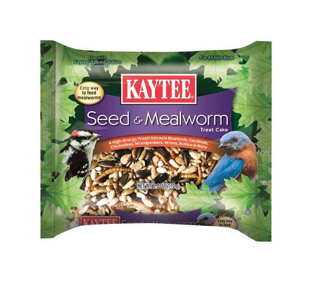 Kaytee Seed & Mealworm Treat Cake Free2dayship Taxfree for sale online ...