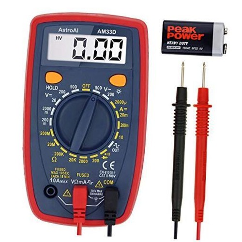 Multimeter Tester 2000 Counts Digital Multimeter with DC AC Voltmeter ...