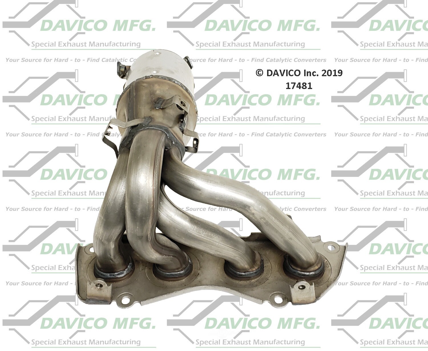 Catalytic Converter-Exact-Fit Front Davico 17481 fits 10-11 Toyota ...