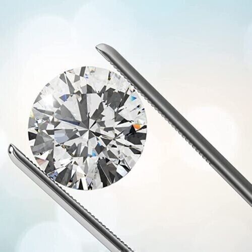 100% Natural Diamond VVS1 D Color 4.50 Ct Round Cut Certified +1 Free ...