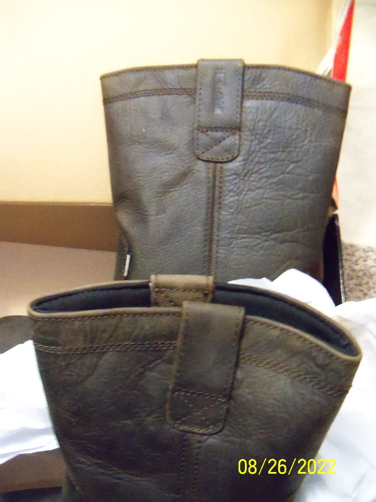 NEW Wolverine 13M FLOORHAND WELLY Brown Leather S/T Waterproof Work ...