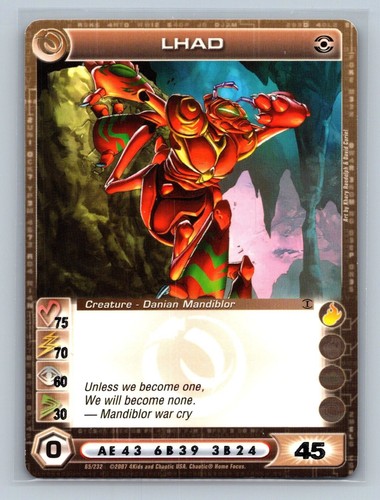 Chaotic TCG - Lhad 65/232 - 2 MAX Energy, Courage & Random - Dawn of ...