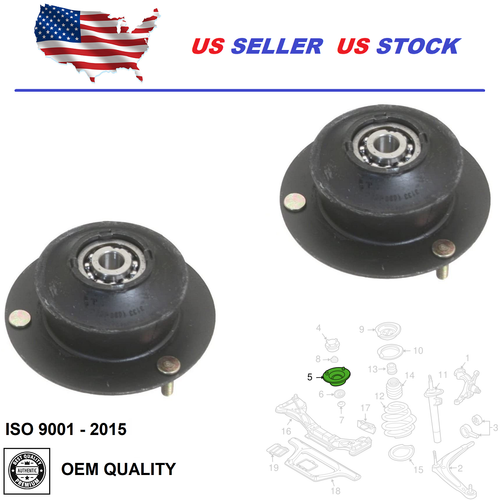 Strut Mount Front Set For BMW 335i 2007-2012 335is 2011-2013 525i 2004 ...