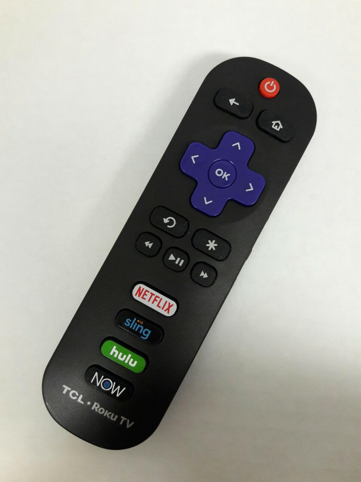 Genuine Original TCL Roku TV Remote Control With Netflix Sling Hulu NOW ...