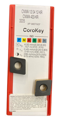 (10Pcs) SANDVIK CNMA 433-KR Grade: 3205 Carbide Inserts | eBay