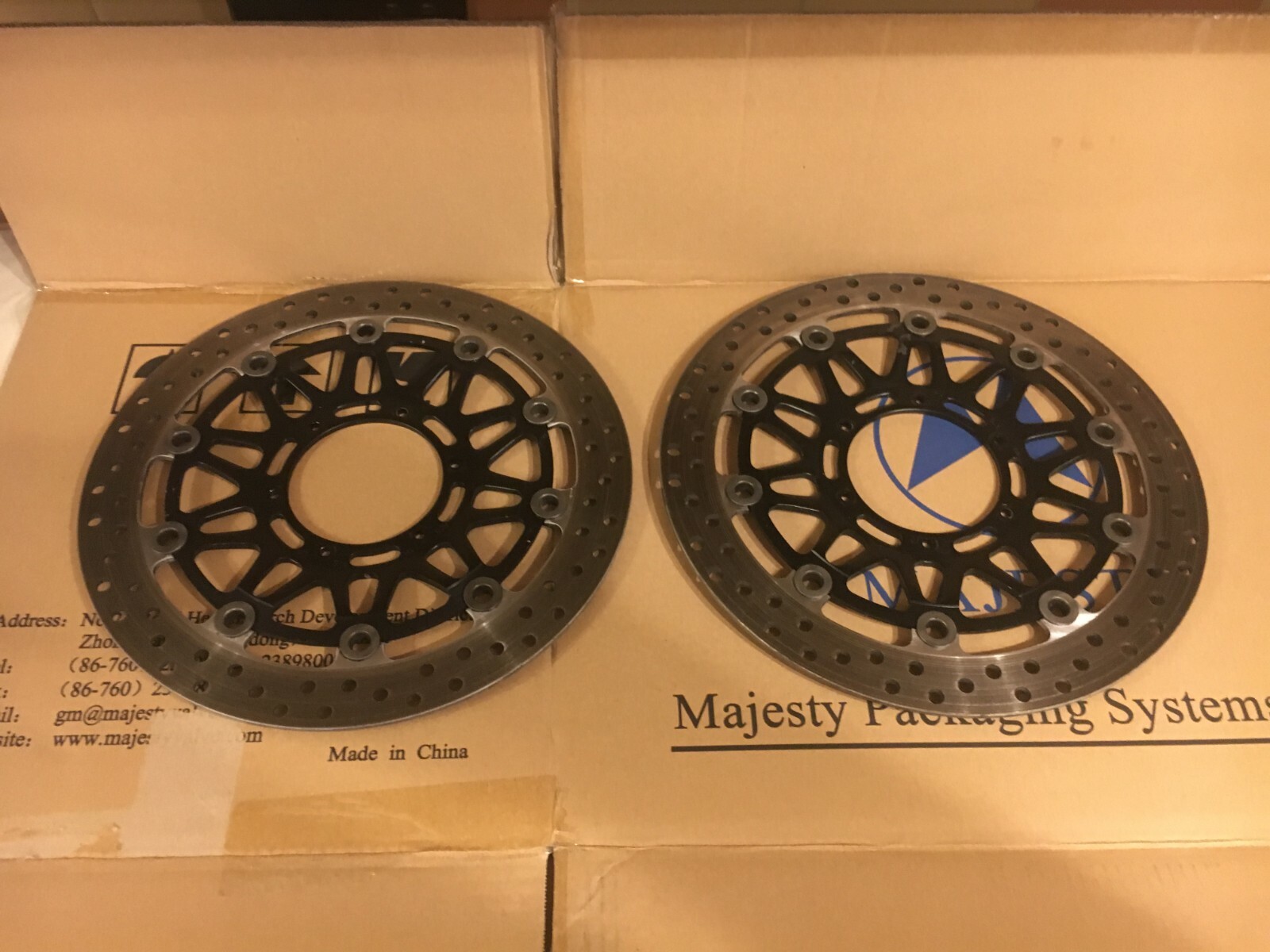 Honda CBR 929 CBR 954 Fireblade OEM Front Brake Discs (4.35mm & 4.27mm ...