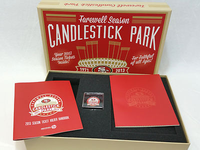 SAN FRANCISCO 49ERS 2013 Farewell Season Commemorative Box - No Tickets ...