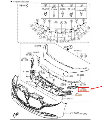 Mazda 3 Schrägheck BP Stoßstangenhalterung vorne links BCKB50162 NEU ...