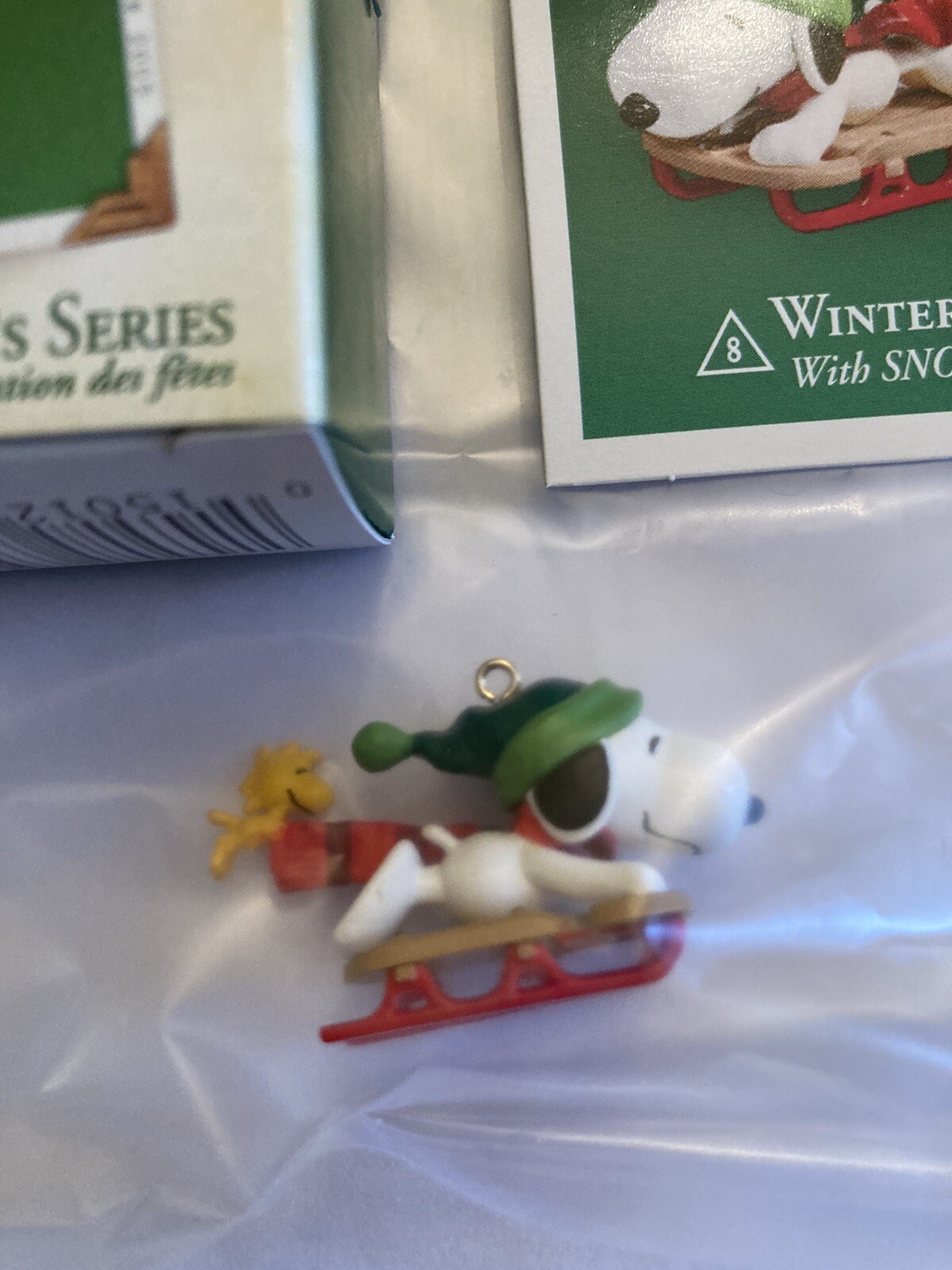 Peanuts Hallmark Winter Fun with Snoopy Christmas Mini Ornament 2005 ...