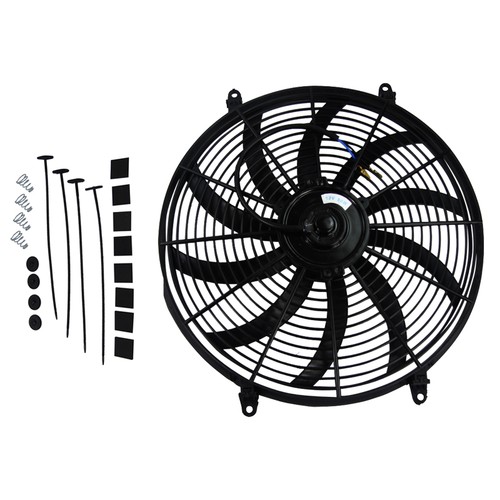 12V 120W 16'' INCH PULL PUSH THERMO ELETRIC COOLING FAN MOUNTING KITS ...