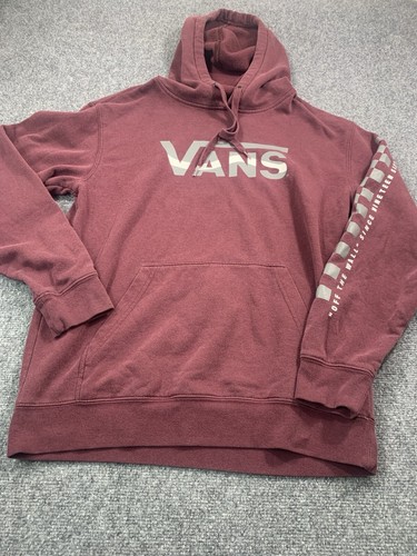 Vans Sweater Mens Medium Long Sleeve Pullover Pockets Outdoors Hoodie ...