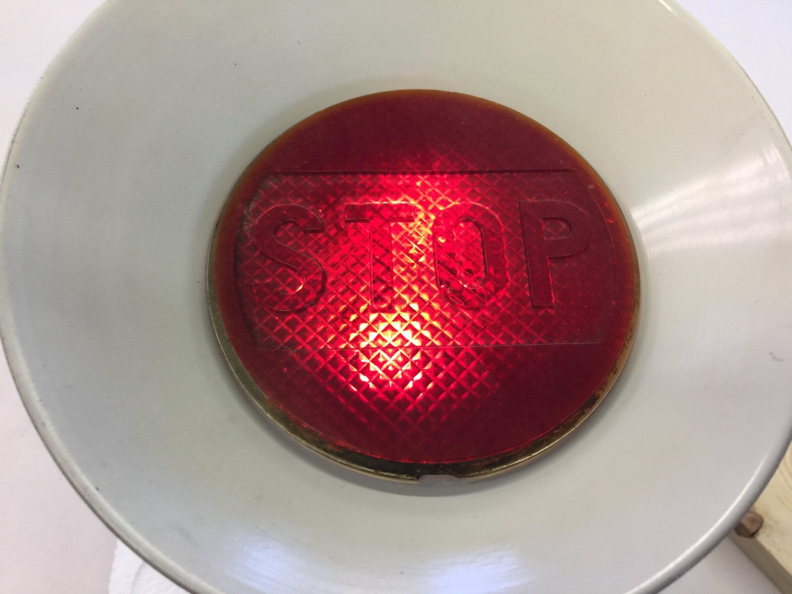 VINTAGE GLASS TAIL LIGHT STOP LENS, NICE ORIGINAL, BUY IT NOW $75 | eBay