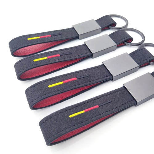 GERMANY Flag Leather Strap Keychain DEUTSCHLAND Keyring Belt for German ...