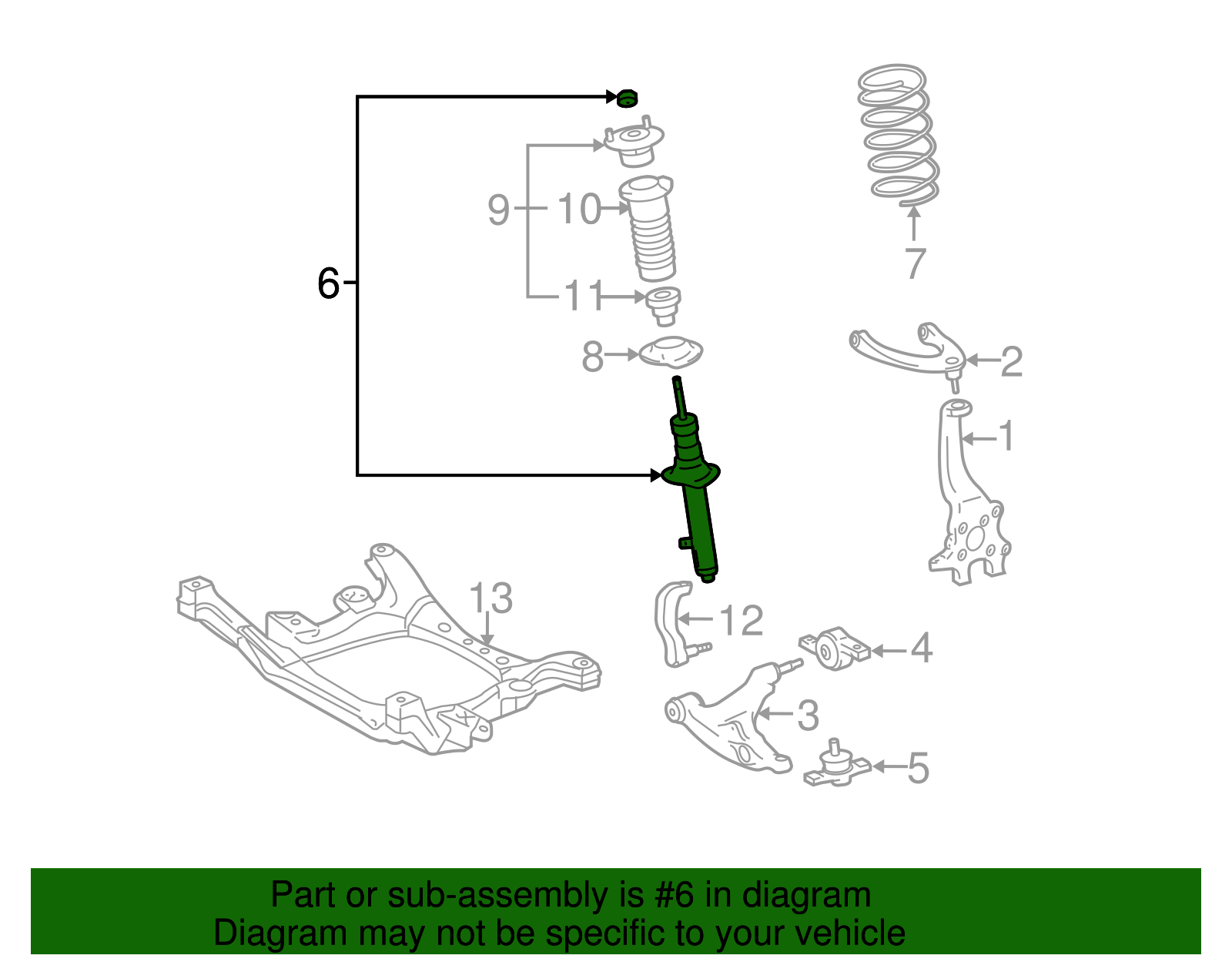 Genuine Lexus Strut 48520-80185 | eBay