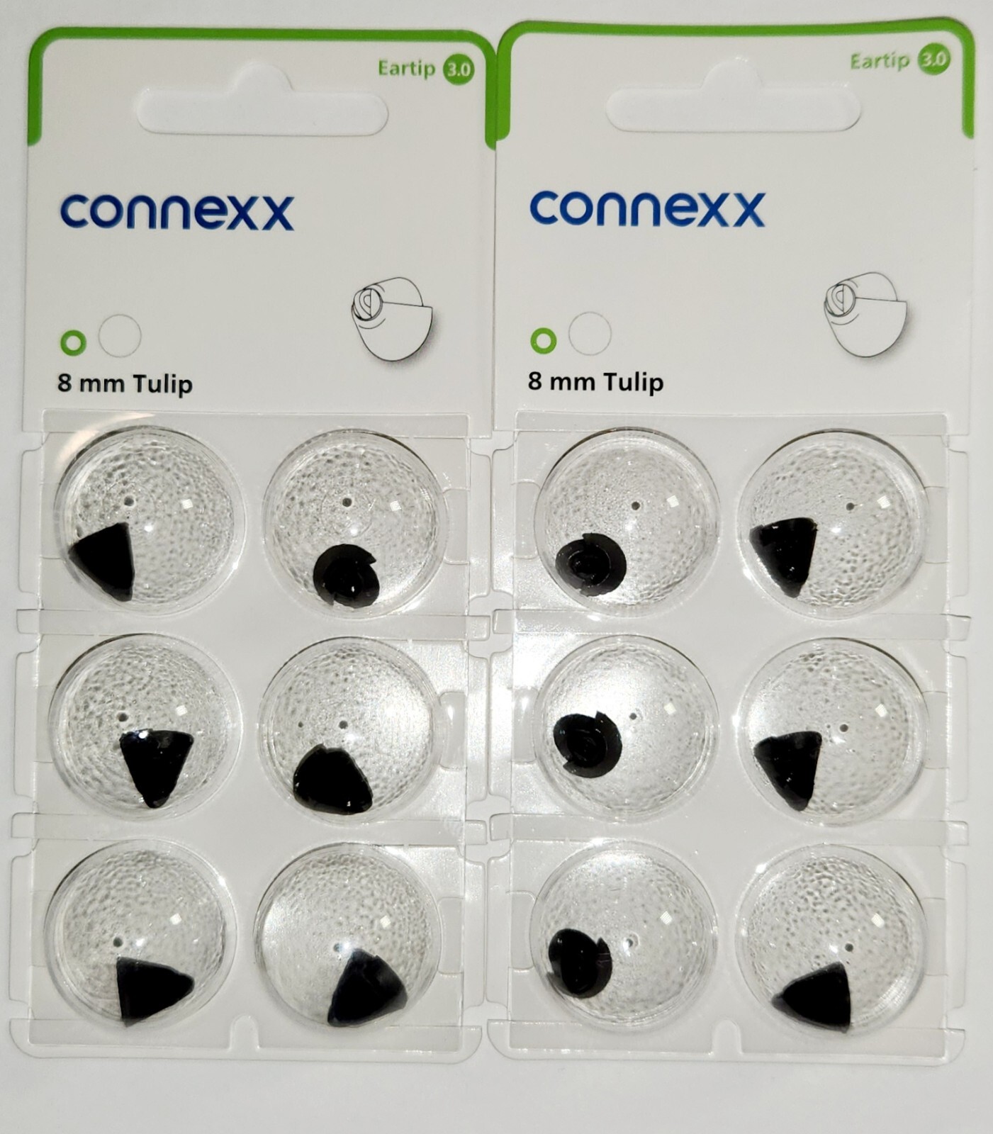 2 Pack Connexx (Eartip 3.0 8mm Tulip) Dome Fits Signia Rexton Widex ...